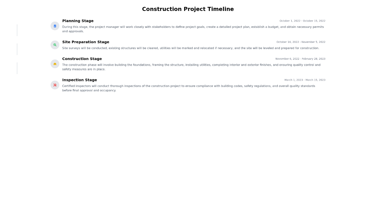 Construction Timeline - Free React, Tailwind Component