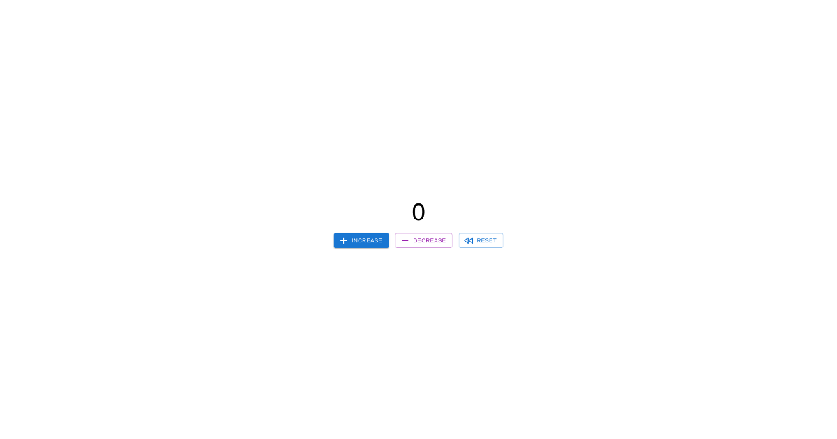 Counter Control Buttons - Free React, Mui Component