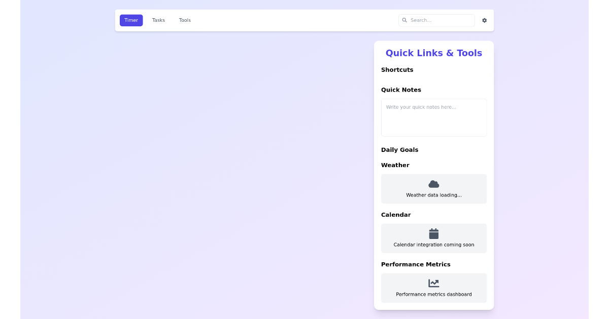 Pomodoro App - Free React, Tailwind Component