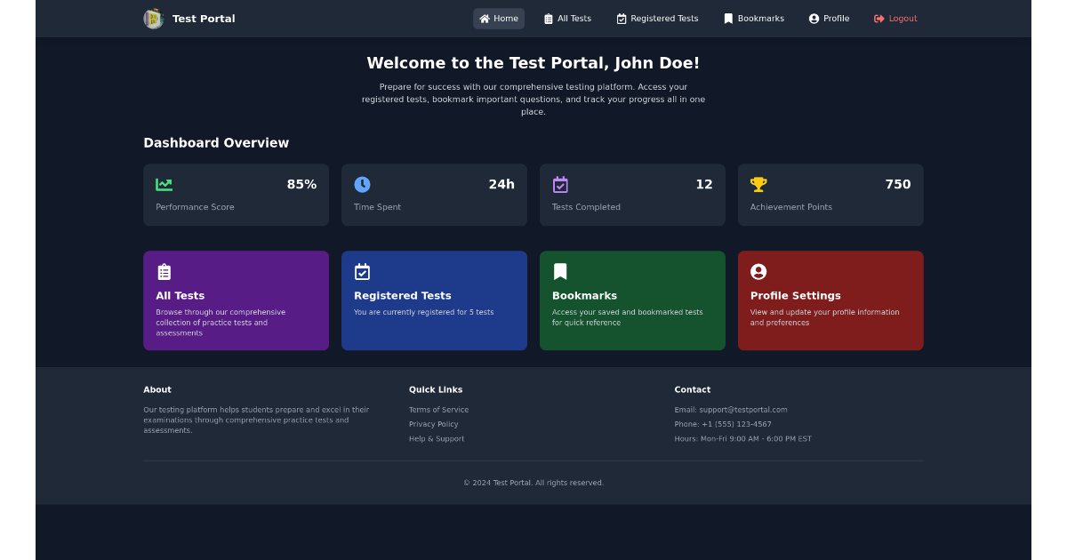 Home Page - Free React, Tailwind Component