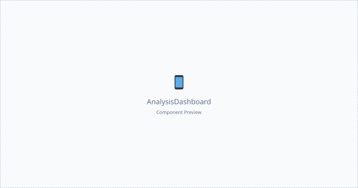 Analysis Dashboard - Free React, Tailwind Component