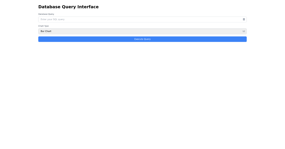 Database Query Interface - Free React, Tailwind Component