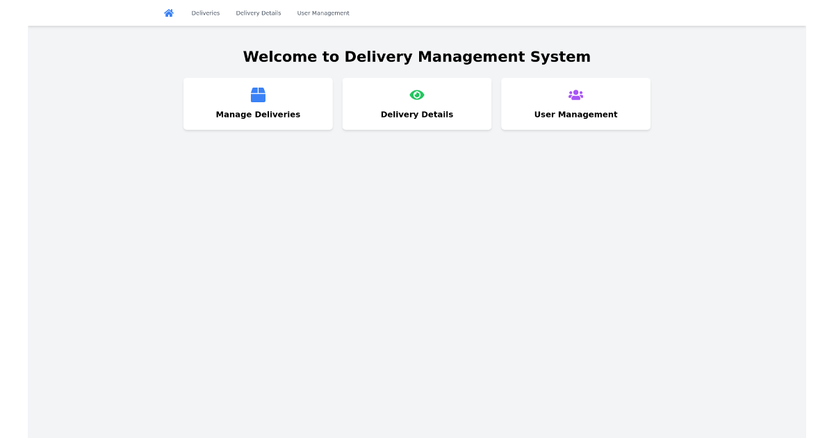 Delivery Management System - Free React, Tailwind Component