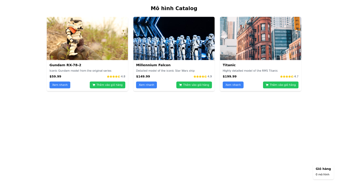Product Catalog - Free React, Tailwind Component