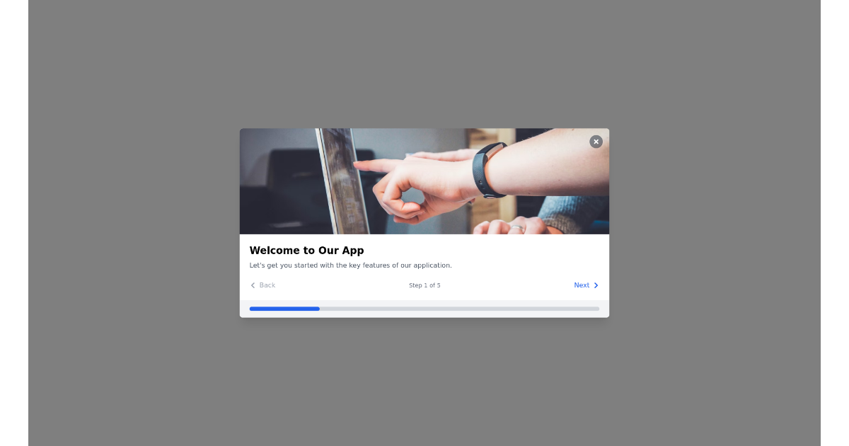 Walkthrough Steps - Free React, Tailwind Component