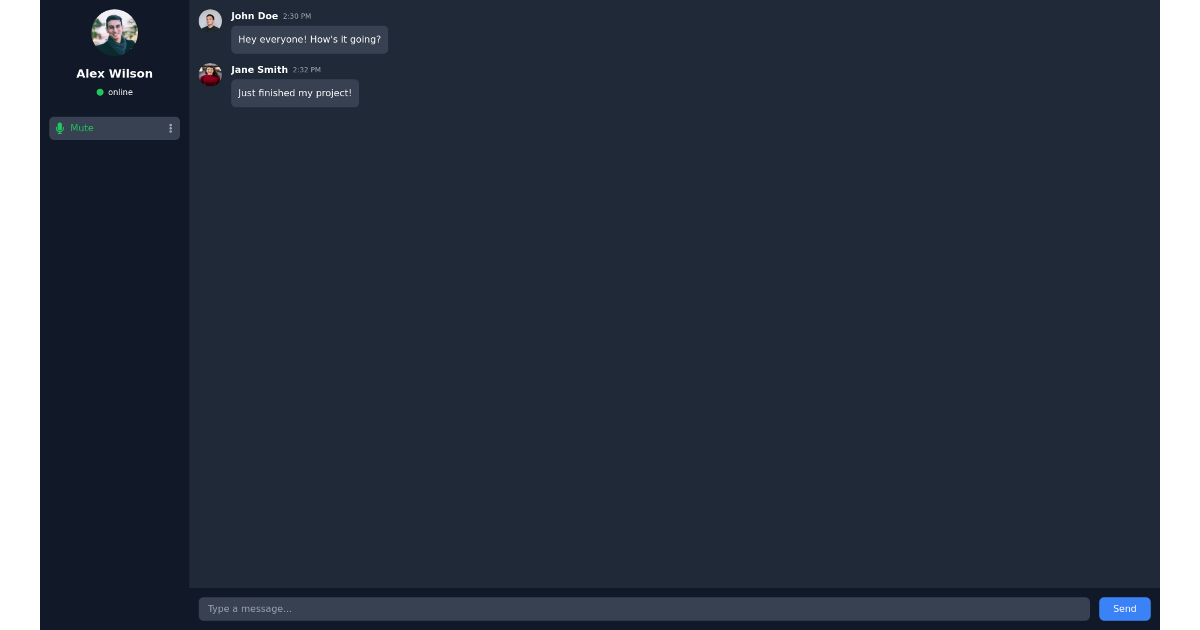 Discord Chat - Free React, Tailwind Component