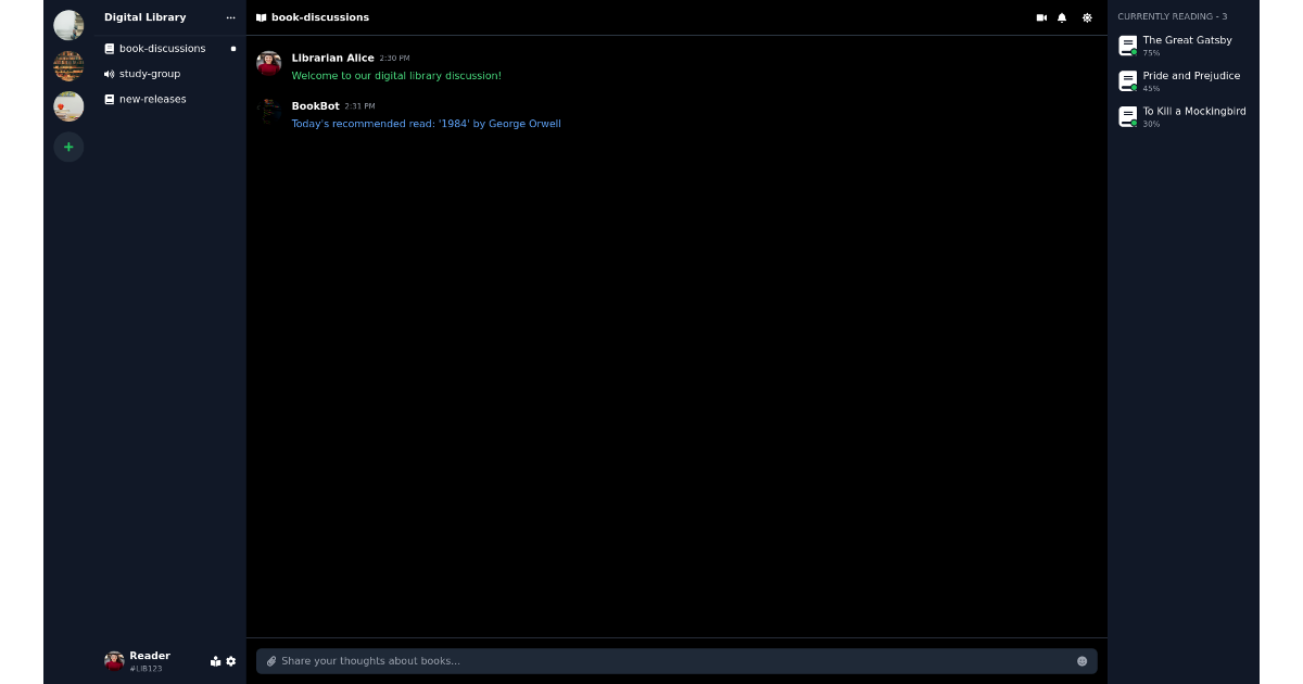 React Discord UI Components with Tailwind CSS