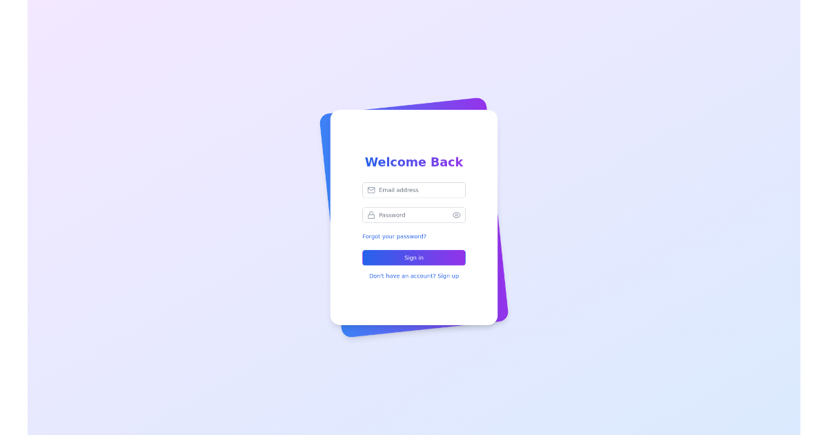 Auth Page - Free React, Tailwind Component