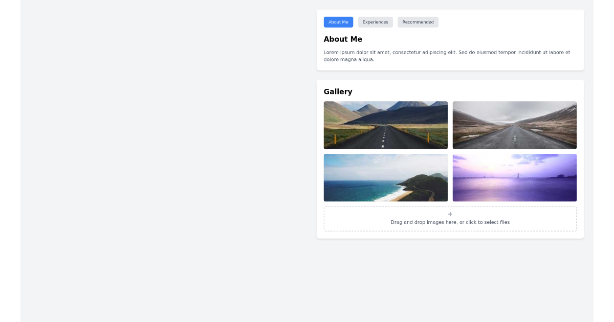 Profile Component - Free React, Tailwind Component