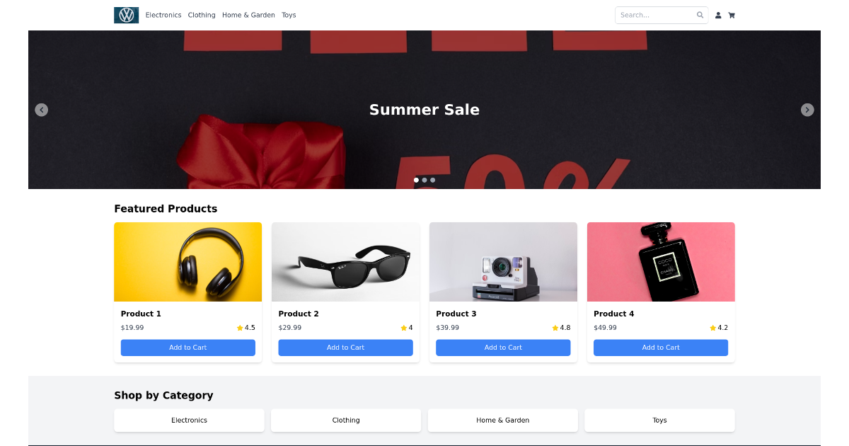 Buy Stylish Clothes Online - React E-commerce Website