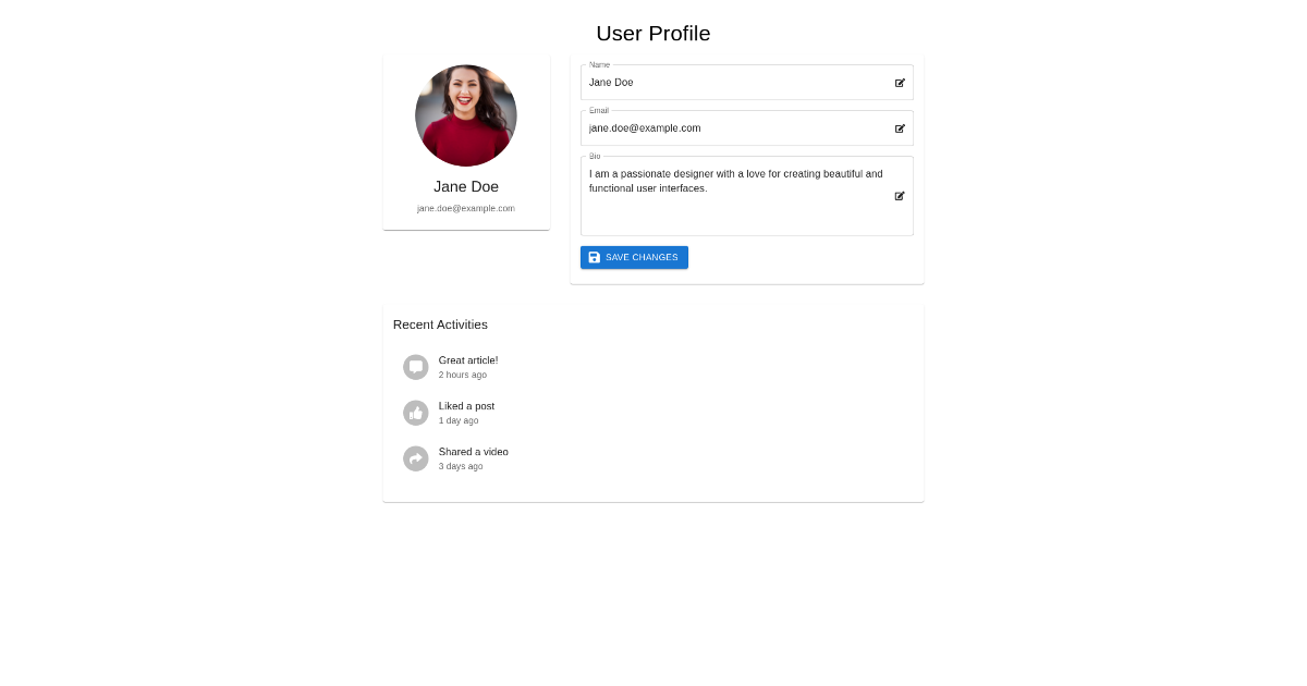 React MUI Editable Input Form - Save on Blur