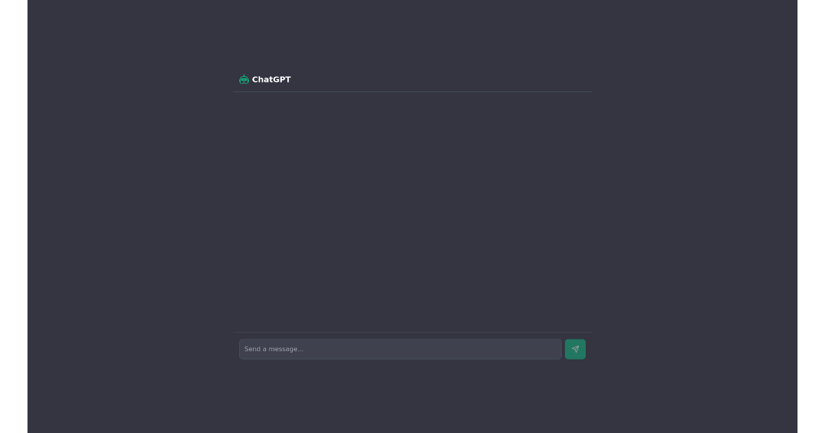 Chatbot Interface - Free React, Tailwind Component