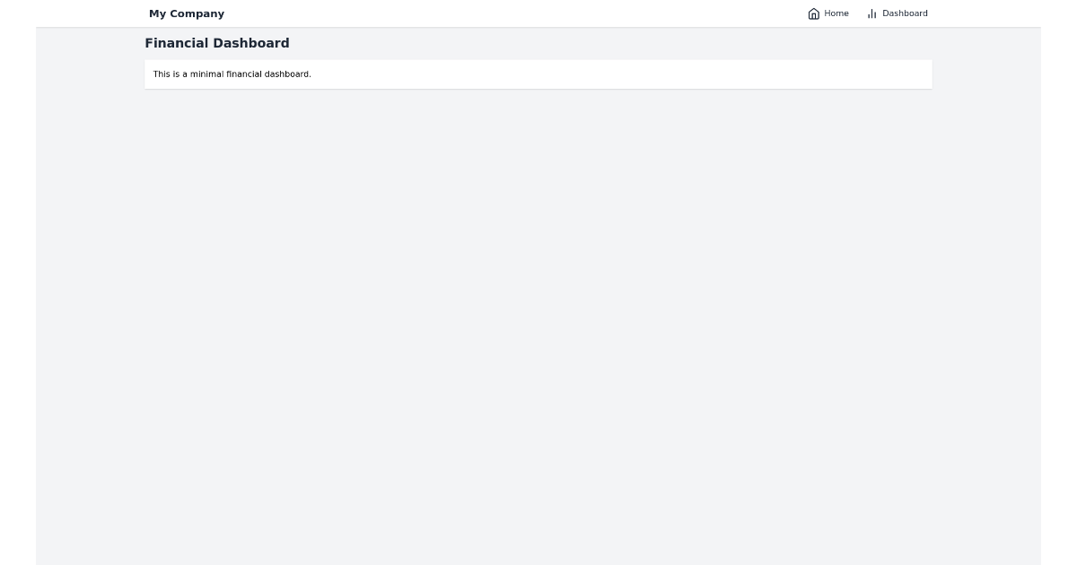 Financial Dashboard - Free React, Tailwind Component