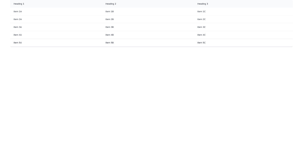 Flex Table Free React Tailwind Component 8257