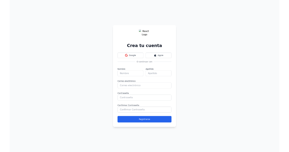 Registration Form - Free React, Tailwind Component