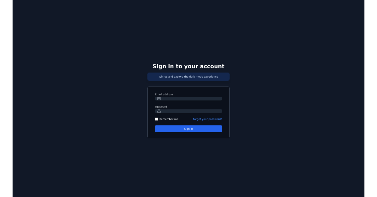 Login Page - Free React, Tailwind Component