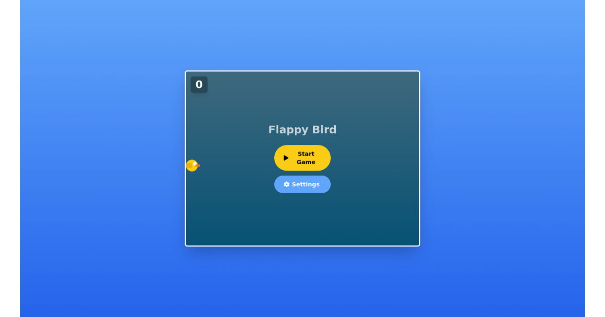 Flappy Bird - Free React, Tailwind Component