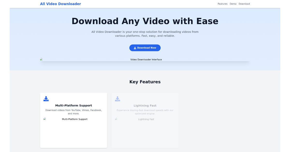 Landing Page - Free React, Tailwind Component