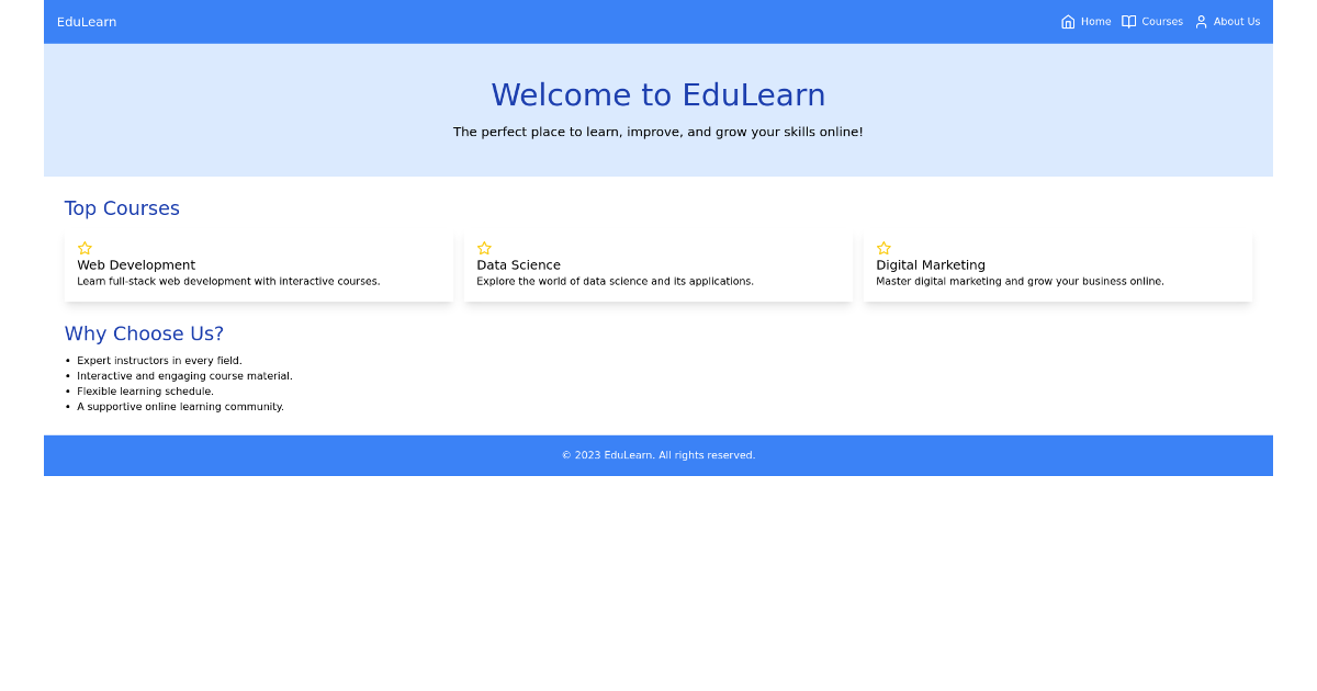 Homepage - Free React, Tailwind Component