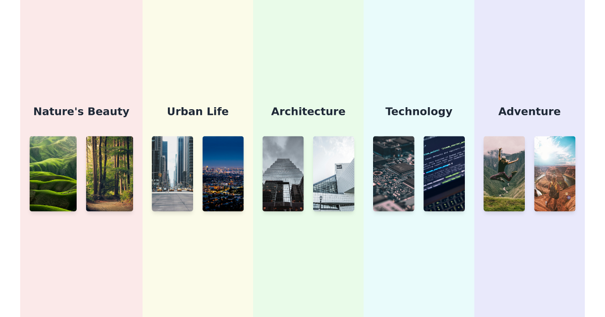 Horizontal Scroll - Free React, Tailwind Component