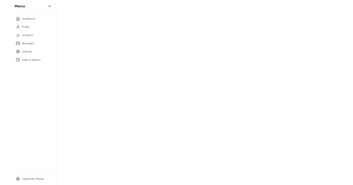 Sidebar - Free React, Tailwind Component