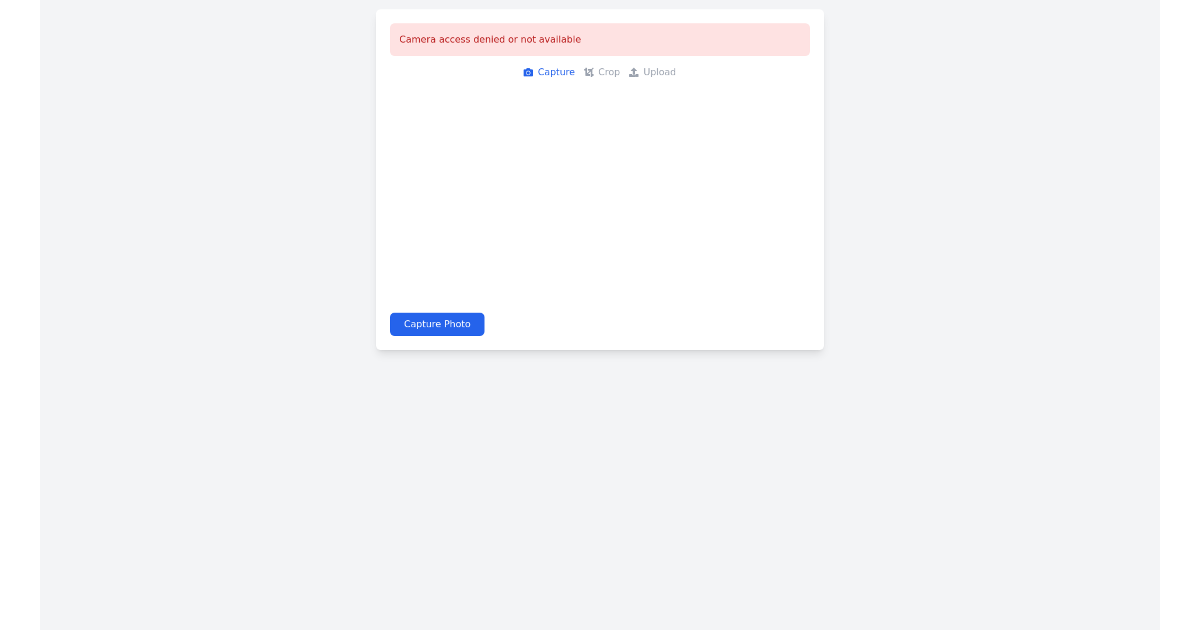 Image Capture and Upload - Free React, Tailwind Component