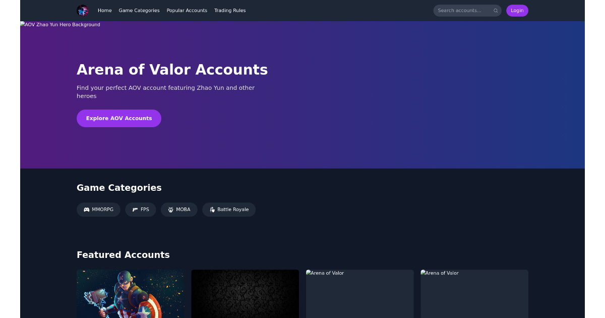 Game Shop - Free React, Tailwind Component