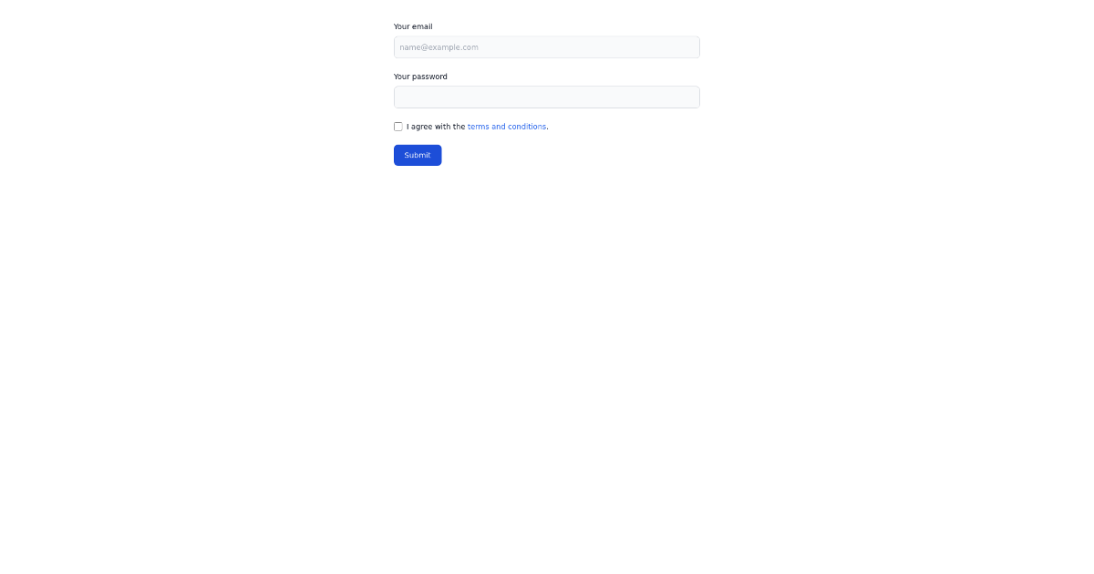 Input Form - Free React, Tailwind Component