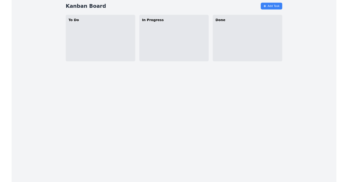 Kanban Board - Free React, Tailwind Component