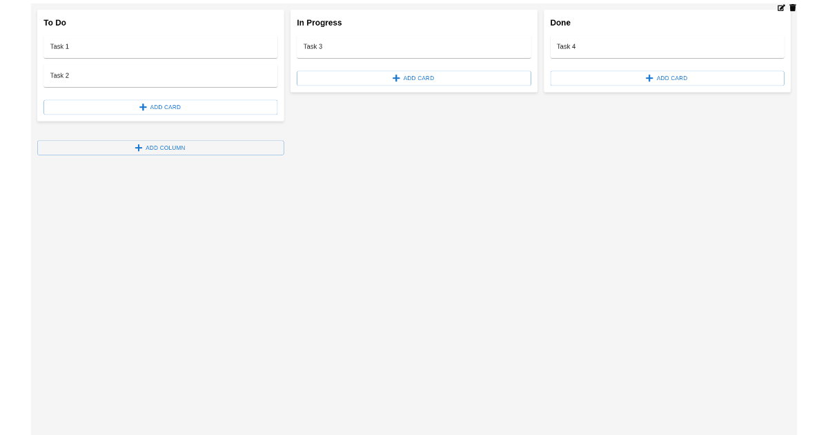 Flexible React Kanban Board with MUI