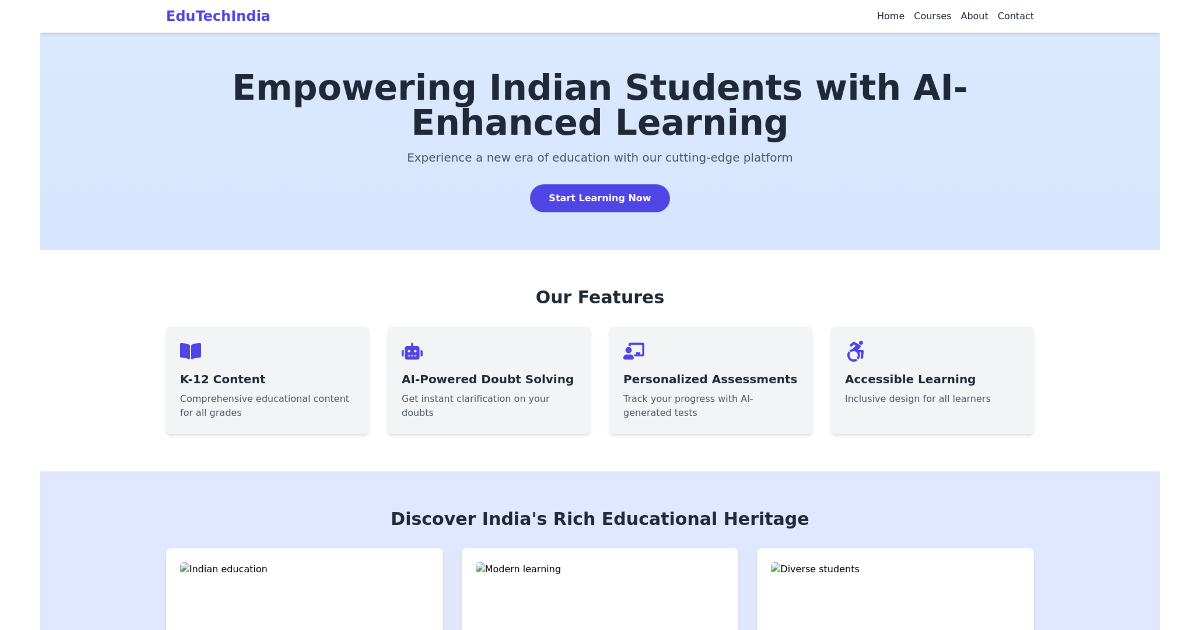 Landing Page - Free React, Tailwind Component