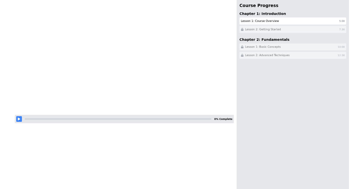 Online Learning Platform - Free React, Tailwind Component