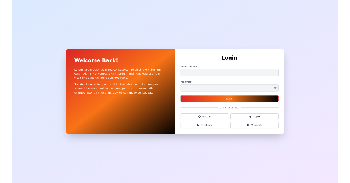 Login Page - Free React, Tailwind Component