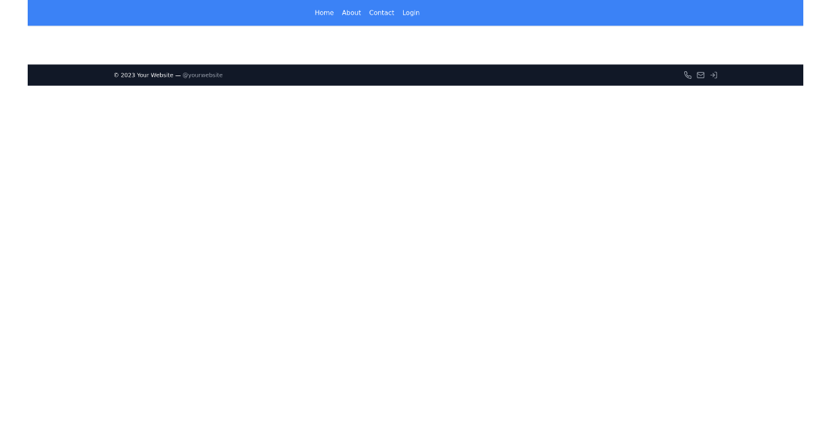 Main Layout - Free React, Tailwind Component