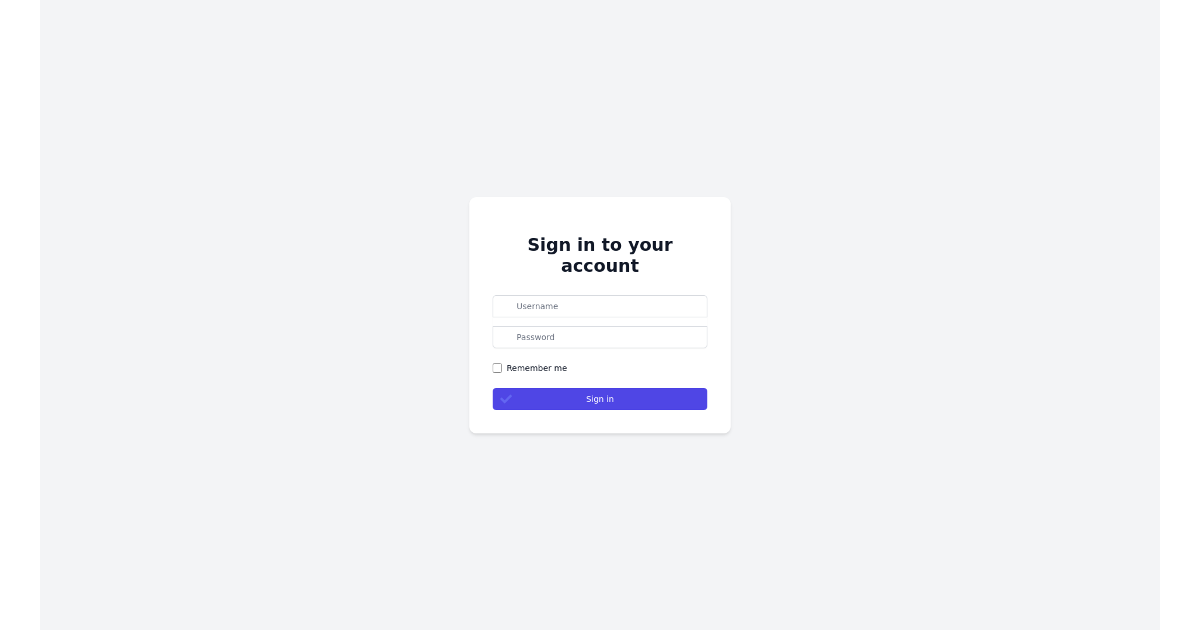 Login Component - Free React, Tailwind Component