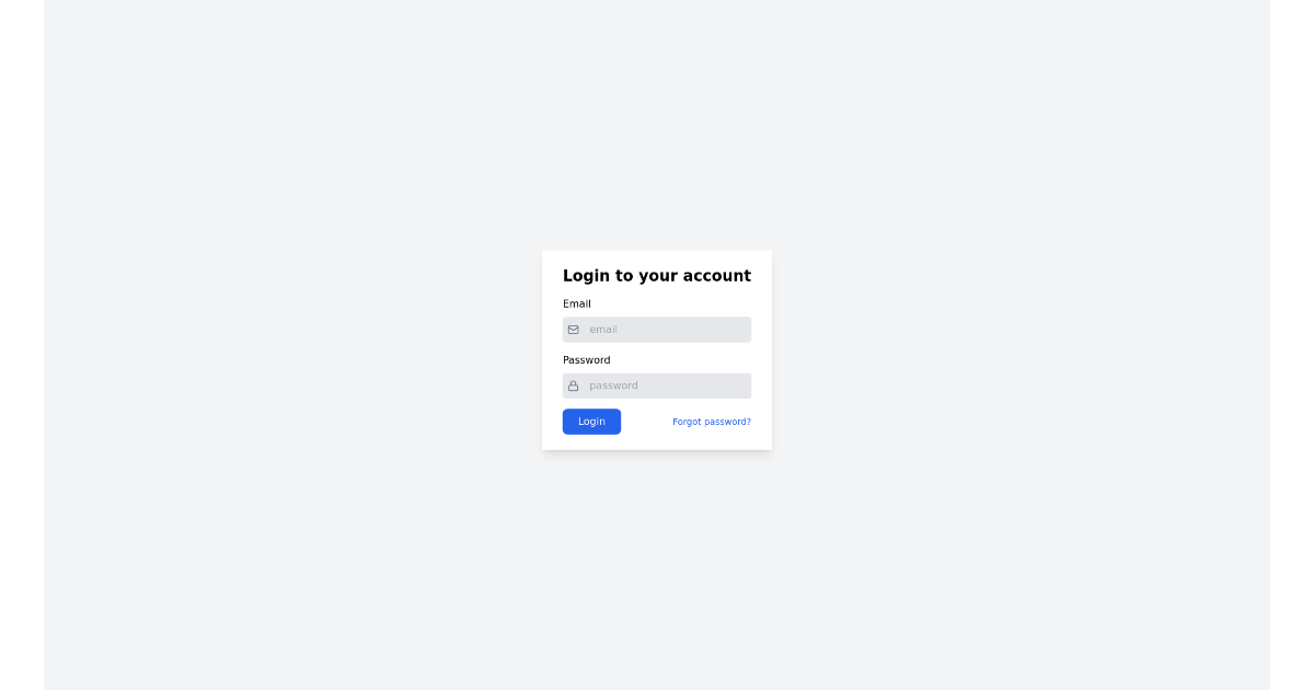 Customer Login Page - Free React, Tailwind Component