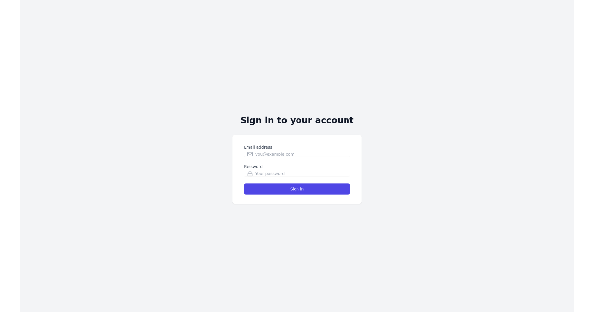 Login Page - Free React, Tailwind Component