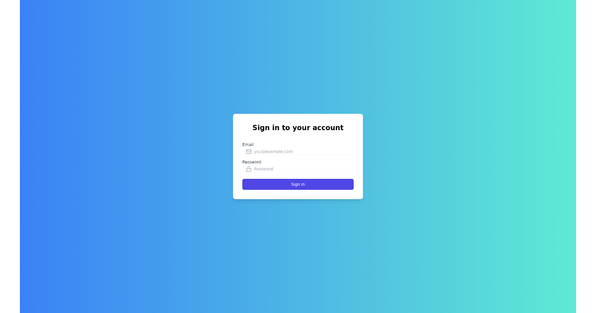 Unique Login Page - Free React, Tailwind Component