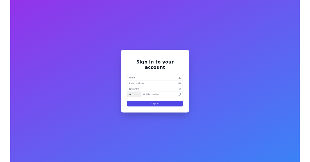 Login Page - Free React, Tailwind Component