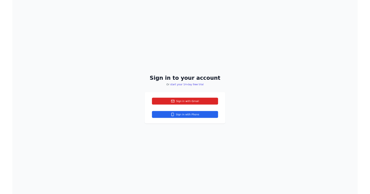 Sign in Page - Free React, Tailwind Component