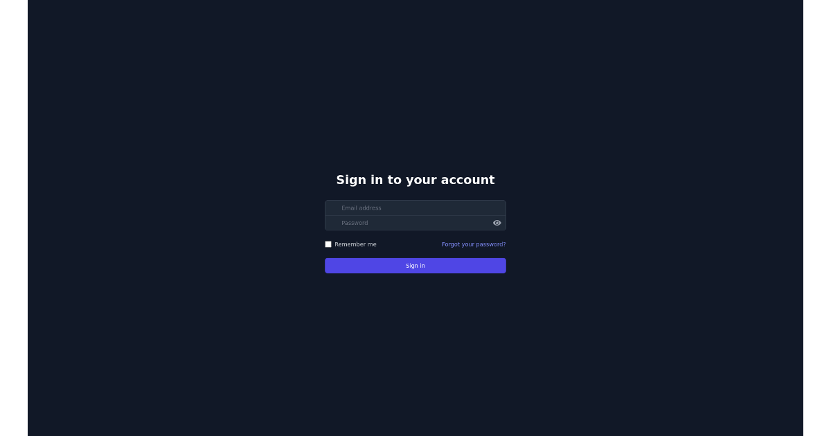 Login Page - Free React, Tailwind Component
