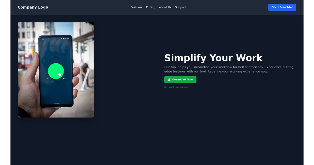 Smartphone Delivery Notification Image - Free React, Tailwind Component