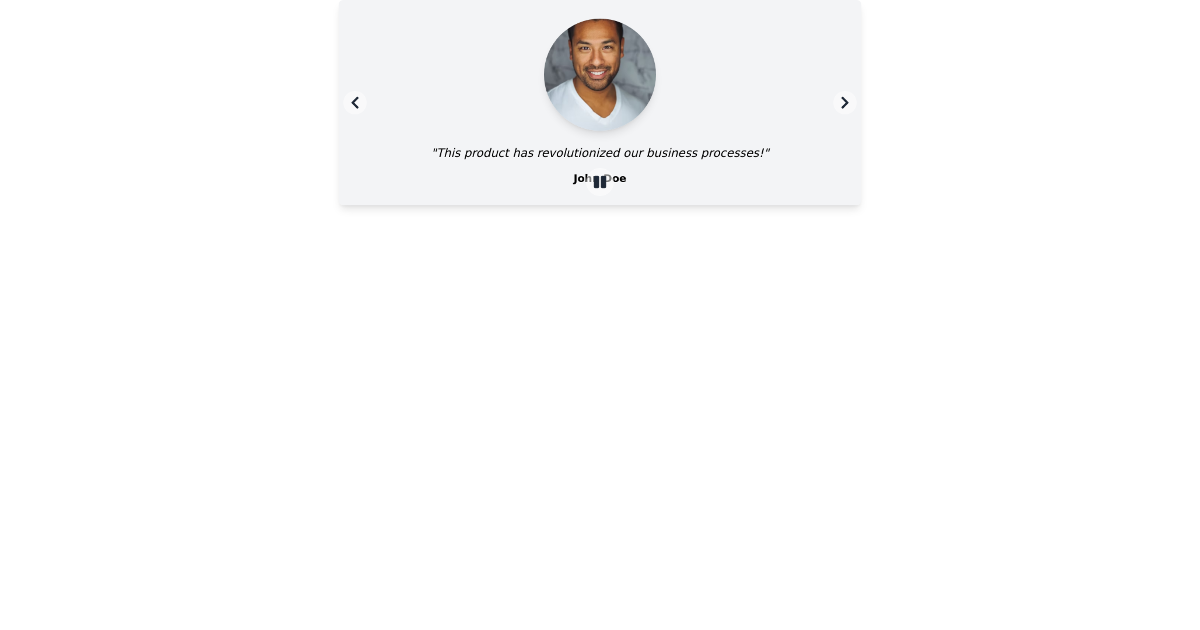 Testimonials - Free React, Tailwind Component