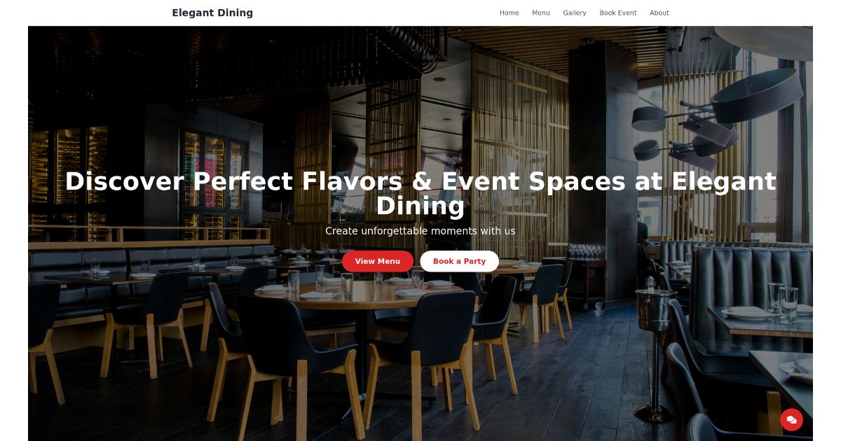 Restaurant Website - Free React, Tailwind Component