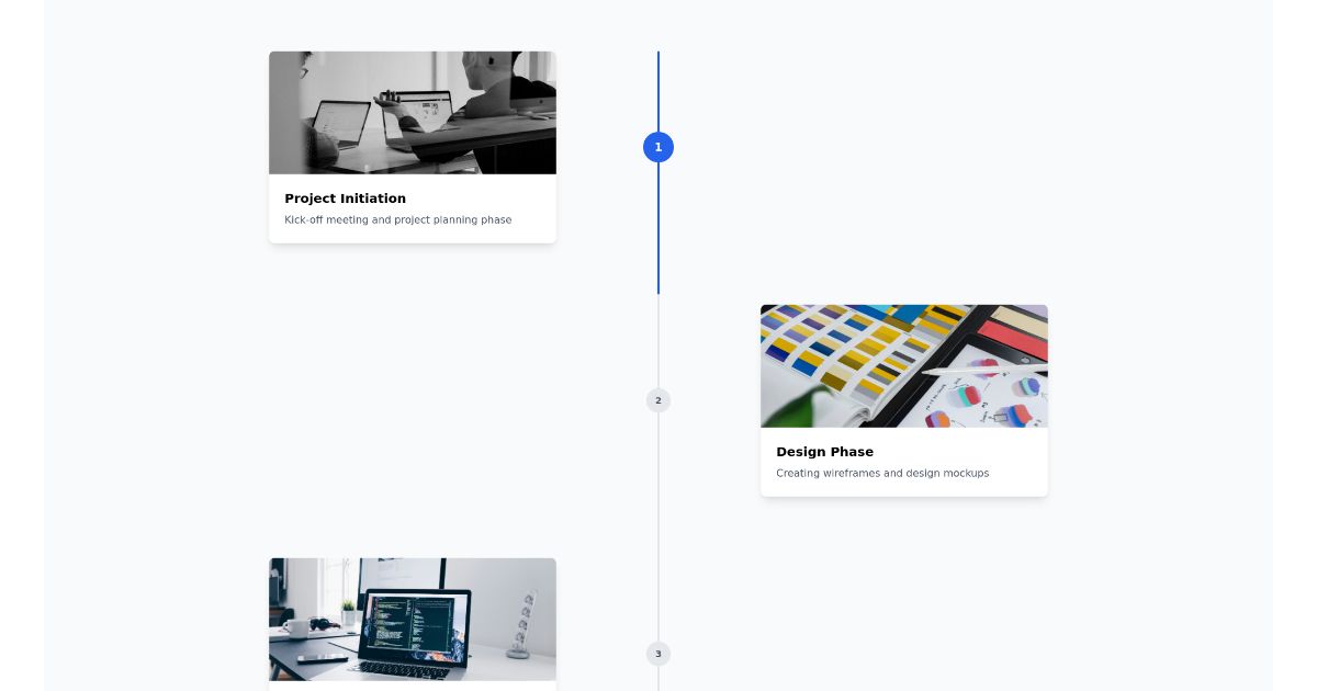 Responsive Milestone Progress Bar in React with Tailwind