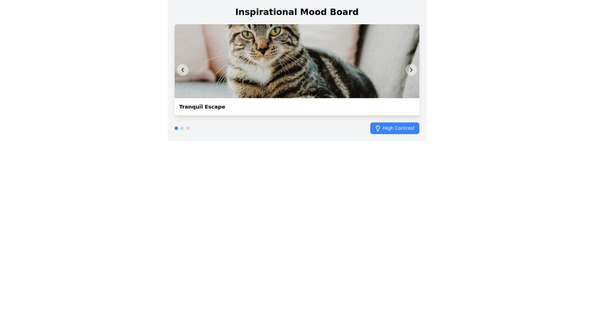 Mood Board - Free React, Tailwind Component