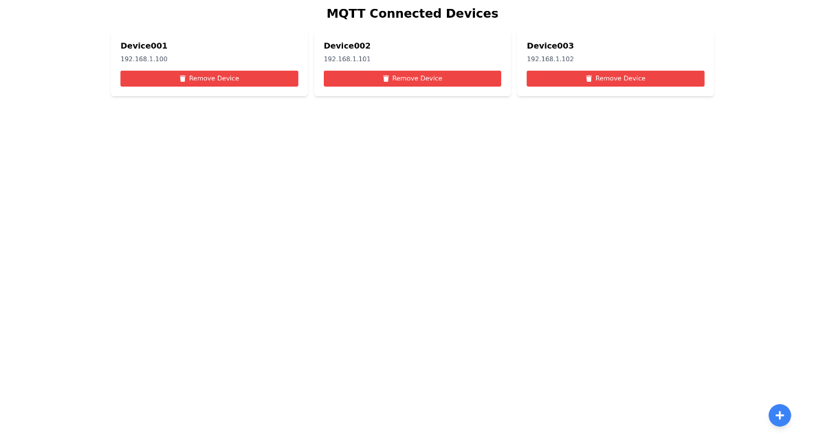 M Q T T Device List - Free React, Tailwind Component