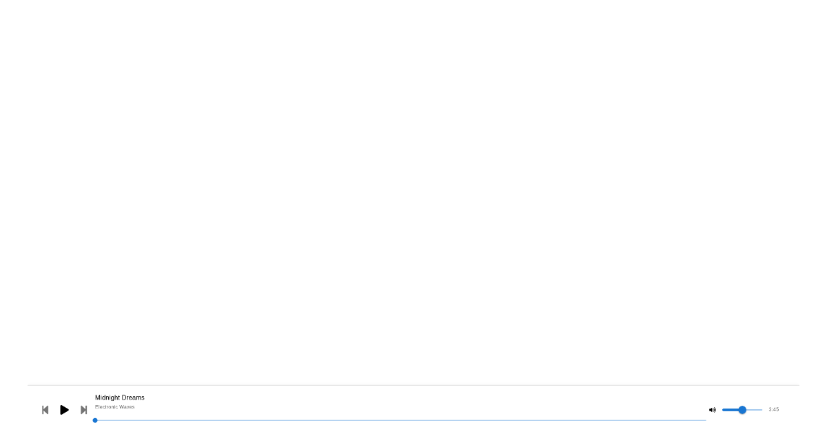 Bottom Status Bar - Free React, Mui Component
