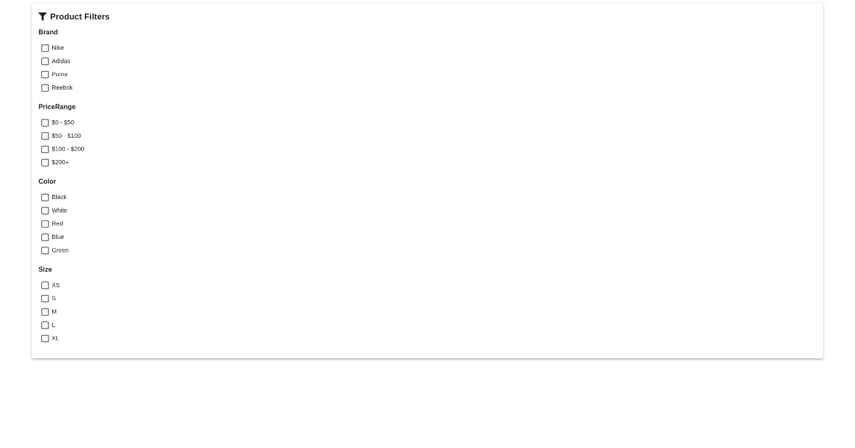 Filter Container - Free React, Mui Component