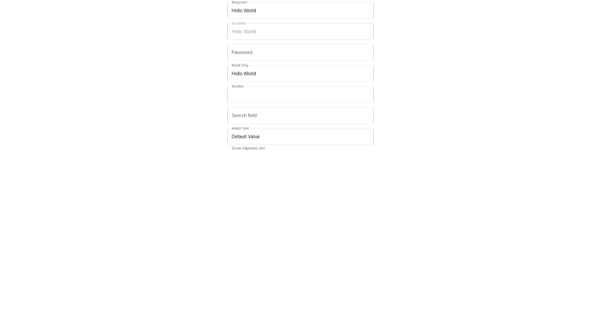 Form Input Field - Free React, Mui Component